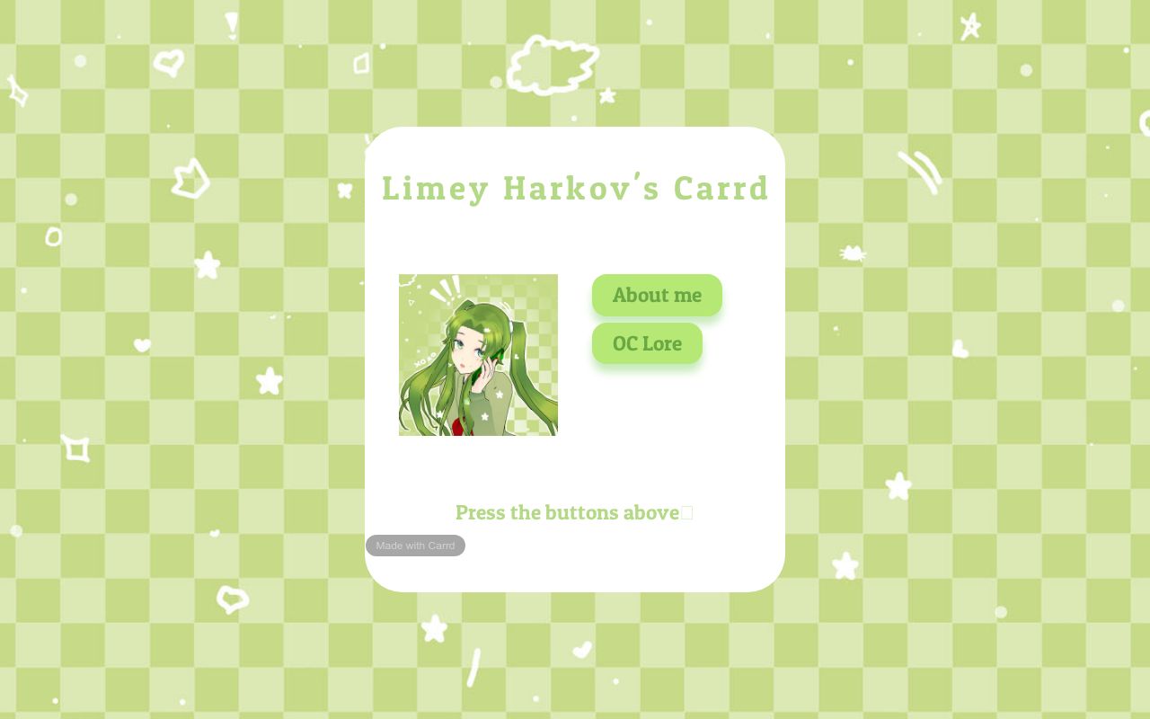 Limey Harkov's Carrd